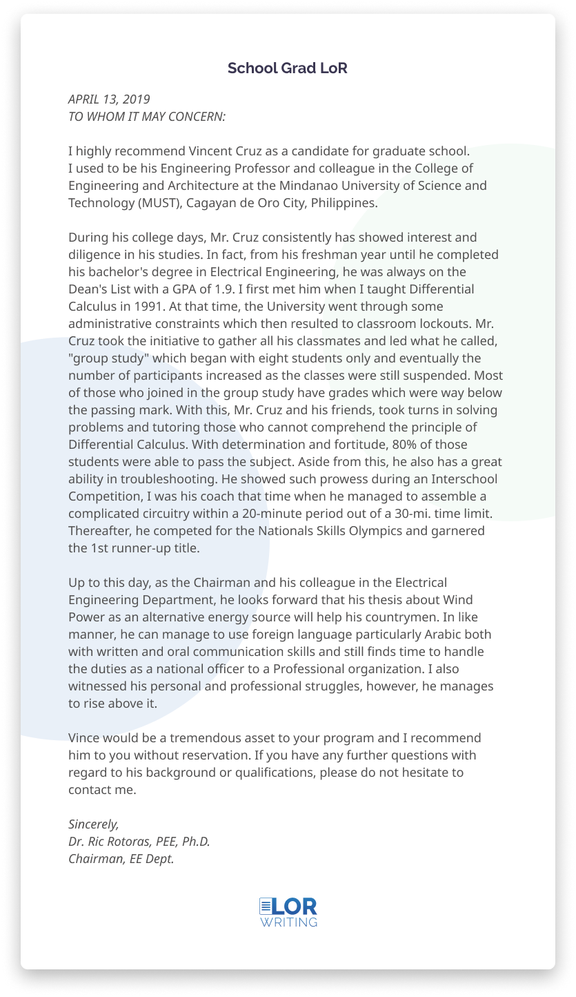 Perfect Sample Letter of Recommendation for Pediatric Residency