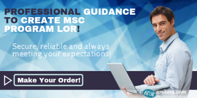 Letter of Recommendation for MSc Program | MSc LoR Sample